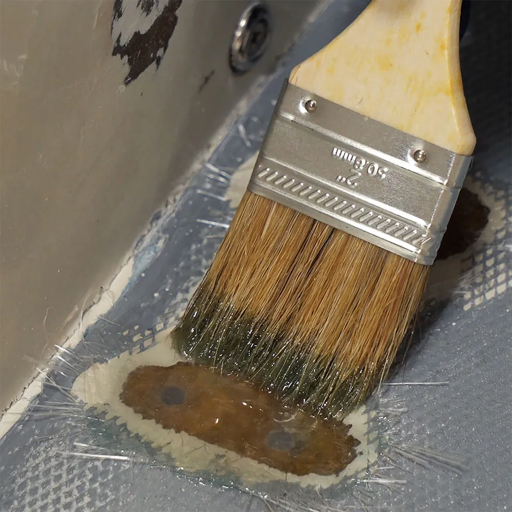 Polyester resin finish store