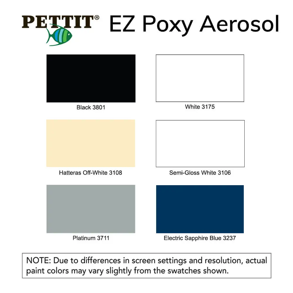 Pettit Easypoxy Color Chart